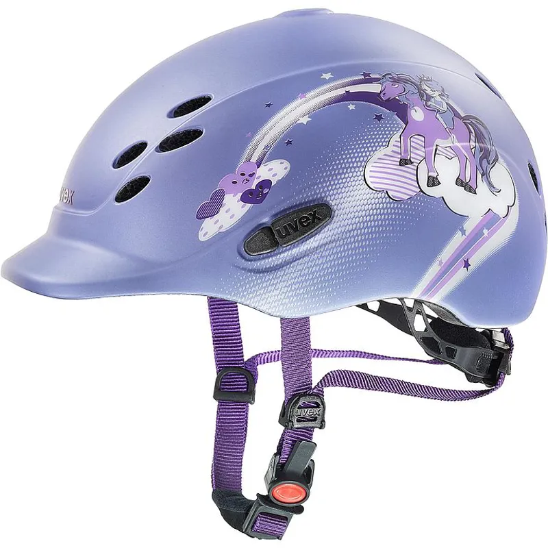 Fair Price Equestrian Uvex Kids Riding Helmet Violet Matt